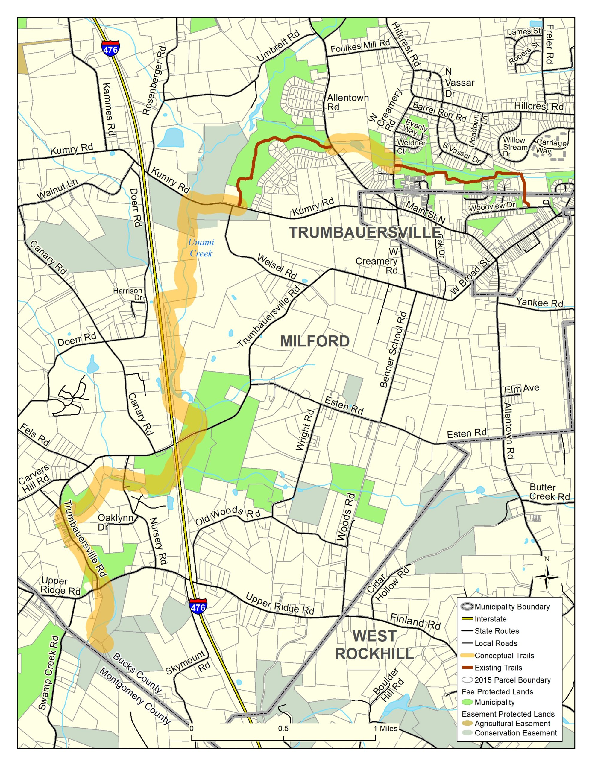Unami Creek Trail Gap - Pennsylvania Highlands